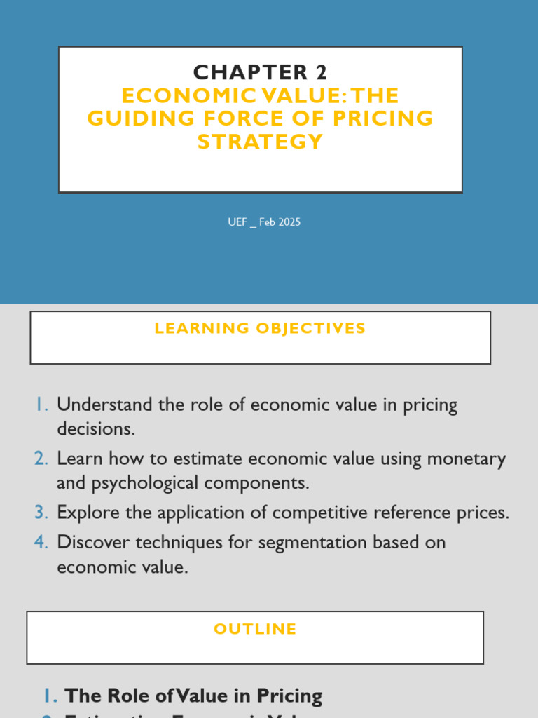 Chapter 2 - Economic Value | PDF | Market Segmentation | Value (Economics)