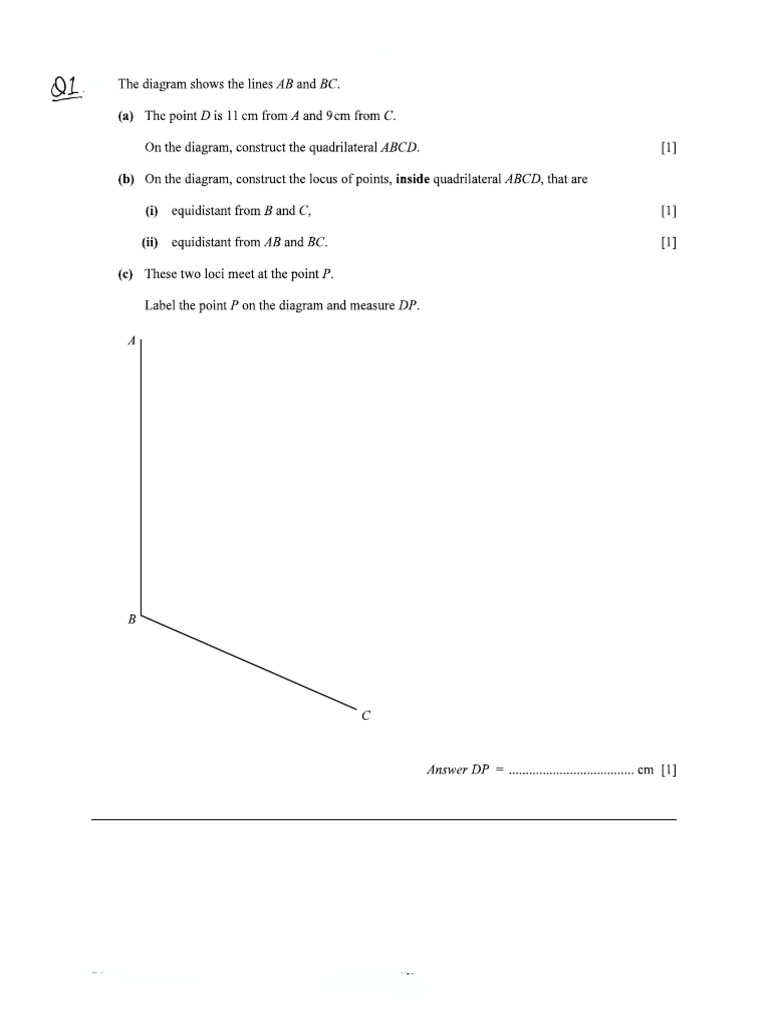 Loci Worksheet | PDF