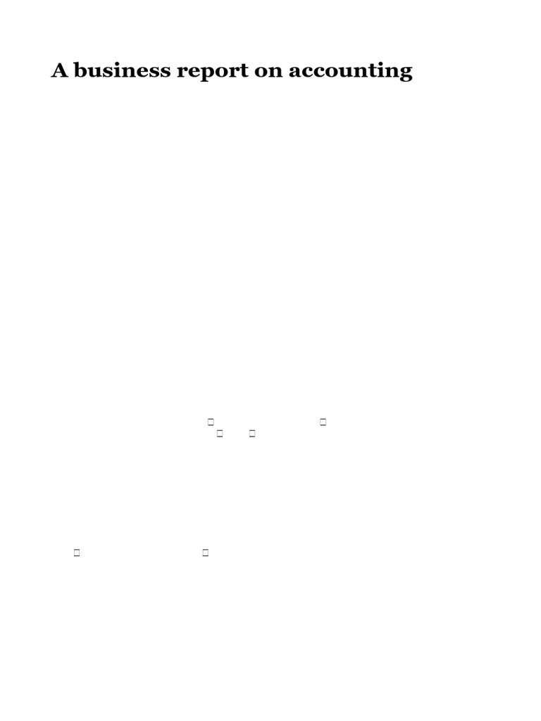 A Business Report On Accounting | PDF | Incentive | Employment