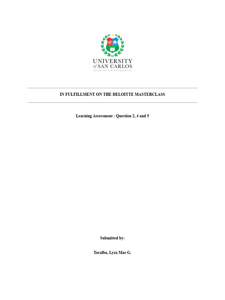 Deloitte Master Class Learning Assessment | PDF | Artificial Intelligence | Intelligence (AI ...