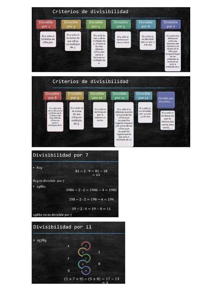Reglas de Divisibilidad | PDF