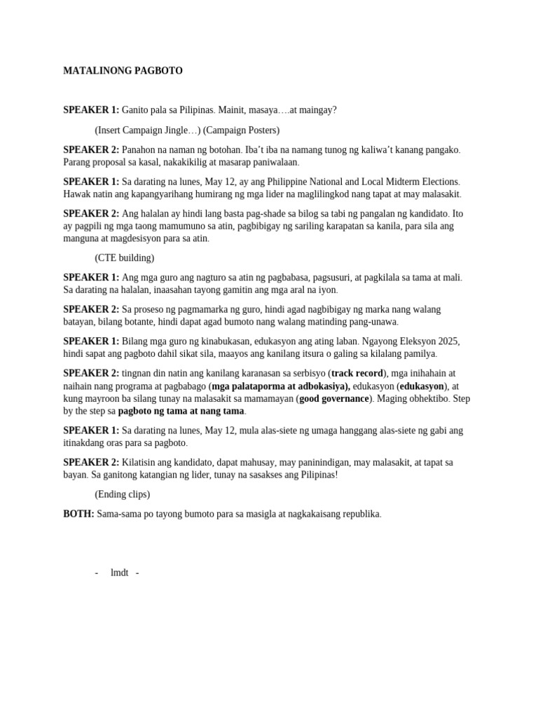 Matalinong Pagboto | PDF