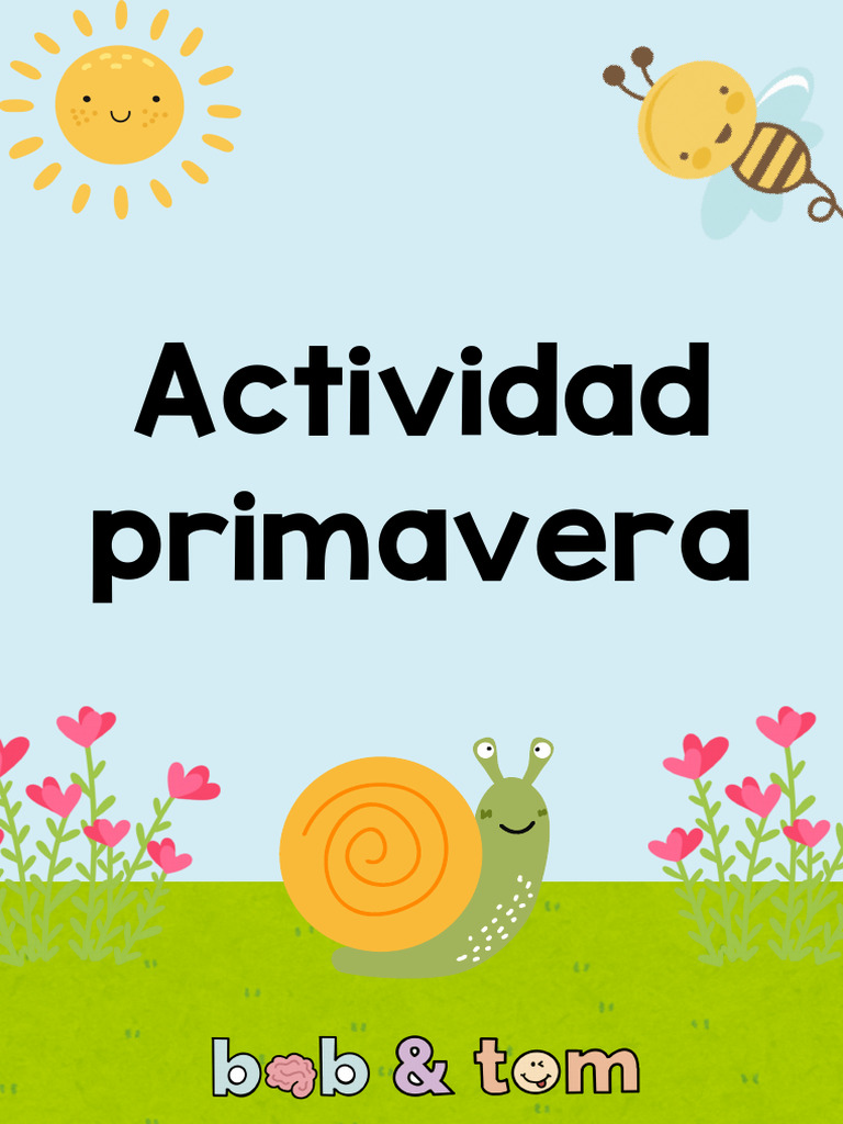 Actividad Primavera, Vocabulario | PDF