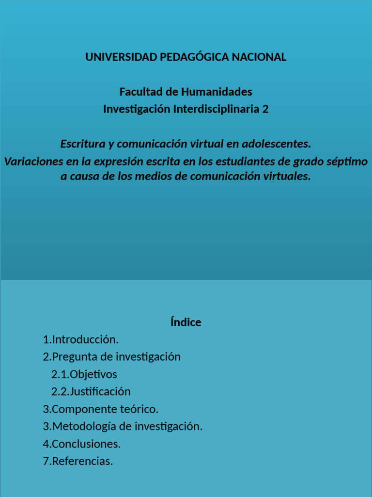 Resultados de uso de medios virtuales en lenguaje adolescente | PDF | Comunicación | Internet