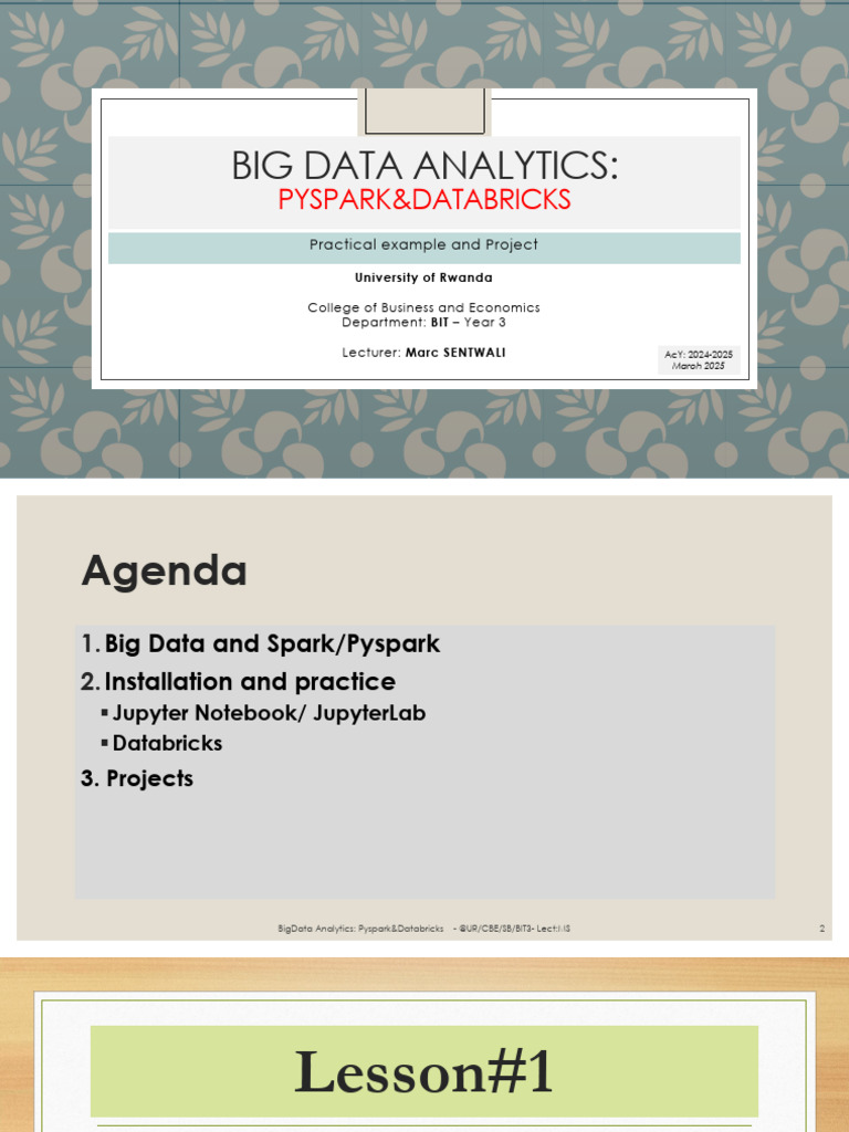 Practice PySpark with Databricks Projects | PDF | Apache Spark | Analytics