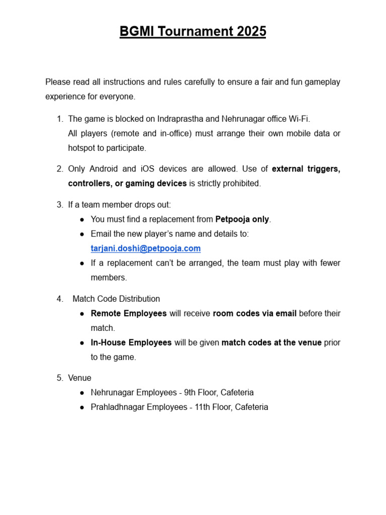 BGMI Instruction Sheet | PDF | Mobile Software | Mobile Computers