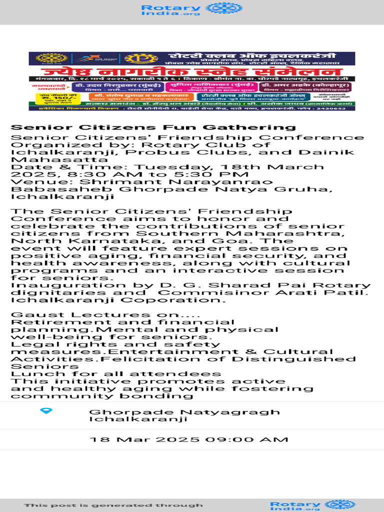 Senior Citizens Fun Gathering - 13032025 - 043910 | PDF