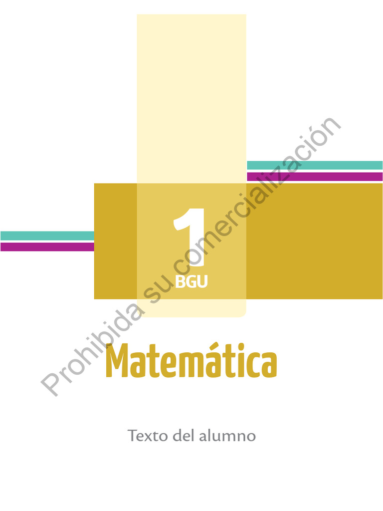 1ro Bachillerato Matematica f1 210918005045 | PDF | Número Real | Sexismo