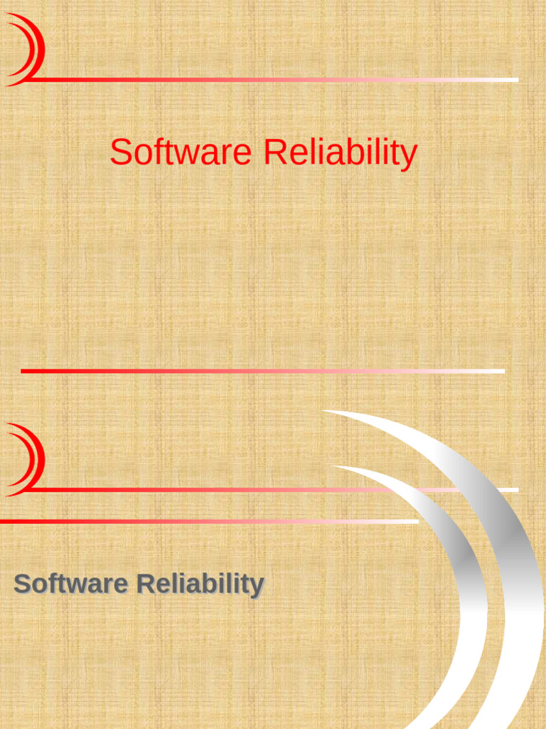 Chapter 7 Software Reliability | PDF | Software Quality | Reliability Engineering