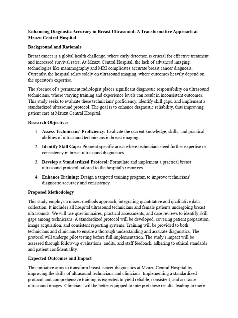 Enhancing Diagnostic Accuracy in Breast Ultrasound | PDF | Medical ...