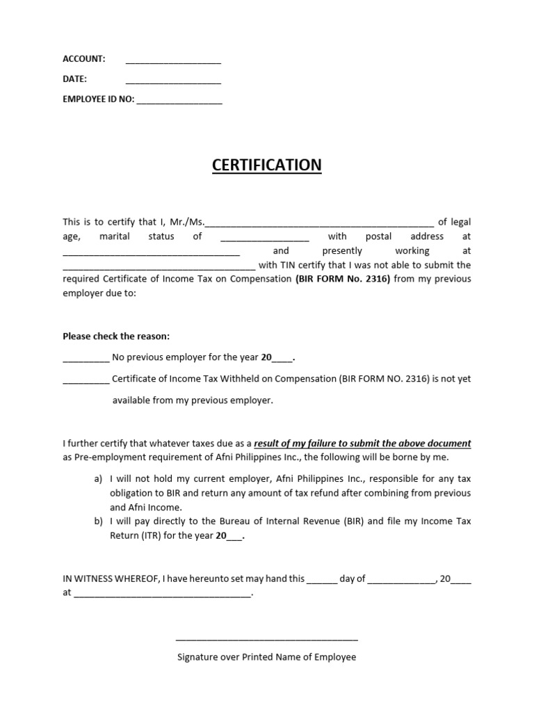Itr-Waiver-Certification 2025 | PDF