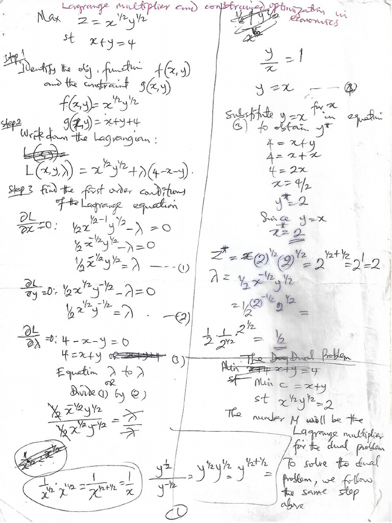 Lagrange Multiplier ..... | PDF