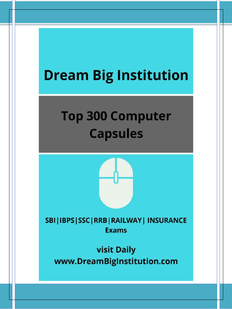 Top 300 Computer Fundamentals Quiz | PDF | Random Access Memory ...