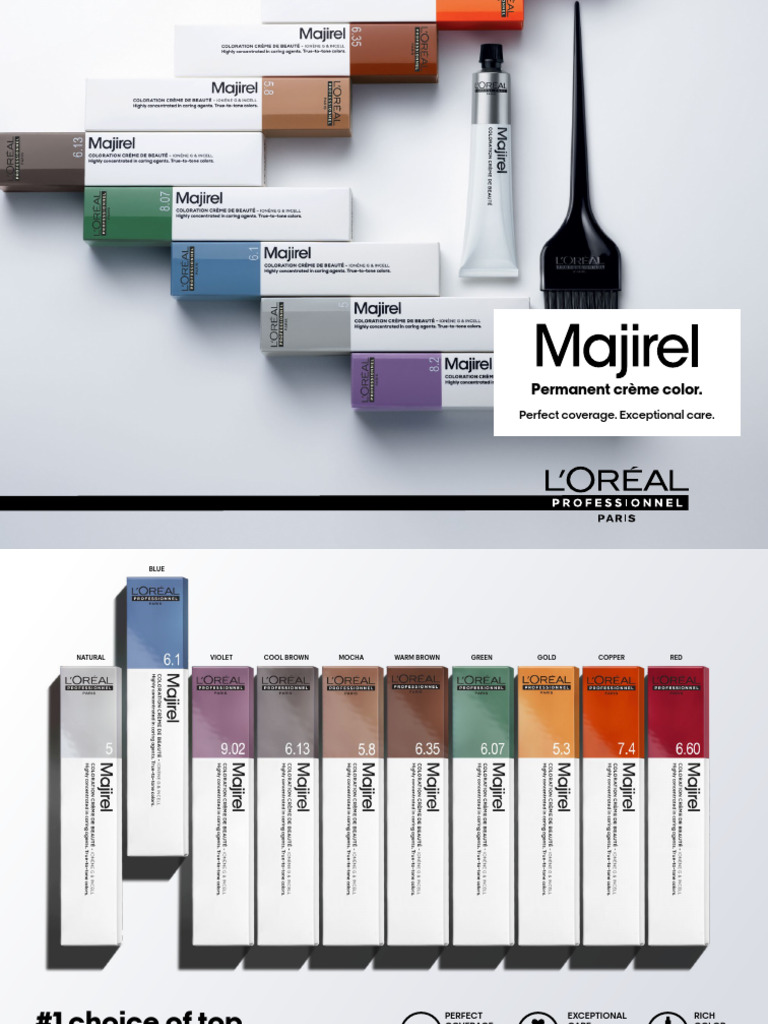 Majirel Color Chart 0686e00000XfmelAAB | PDF | Color | Visual Perception