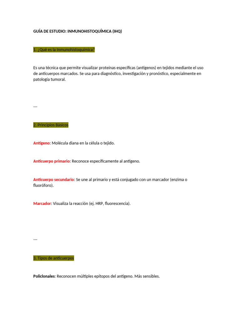 Guiade IHQ | PDF | Anticuerpo | Antígeno