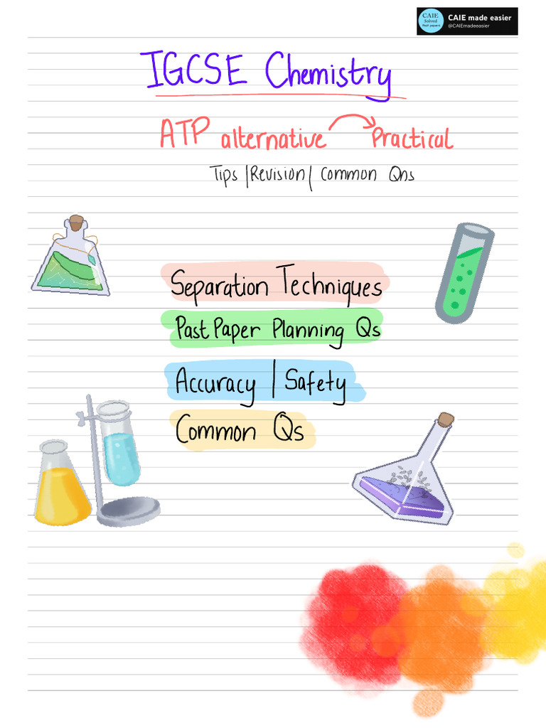Igcse Chem ATP 2025 - @caiemadeeasier | PDF