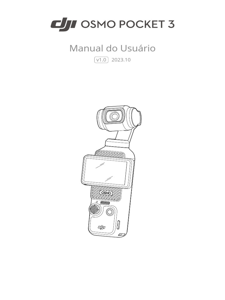 DJI Osmo Pocket 3 User Manual v1.0 PT-BR | PDF | Câmera | Aplicativo para celular