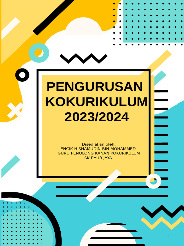 Buku Pengurusan Kokurikulum 2023_final (1) | PDF