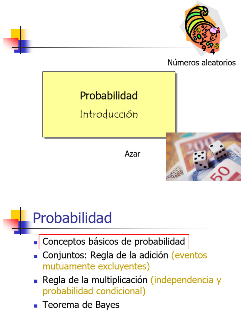 1 - Conceptos Básicos PROBABILIDAD | PDF | Teoría de probabilidad | Probabilidad