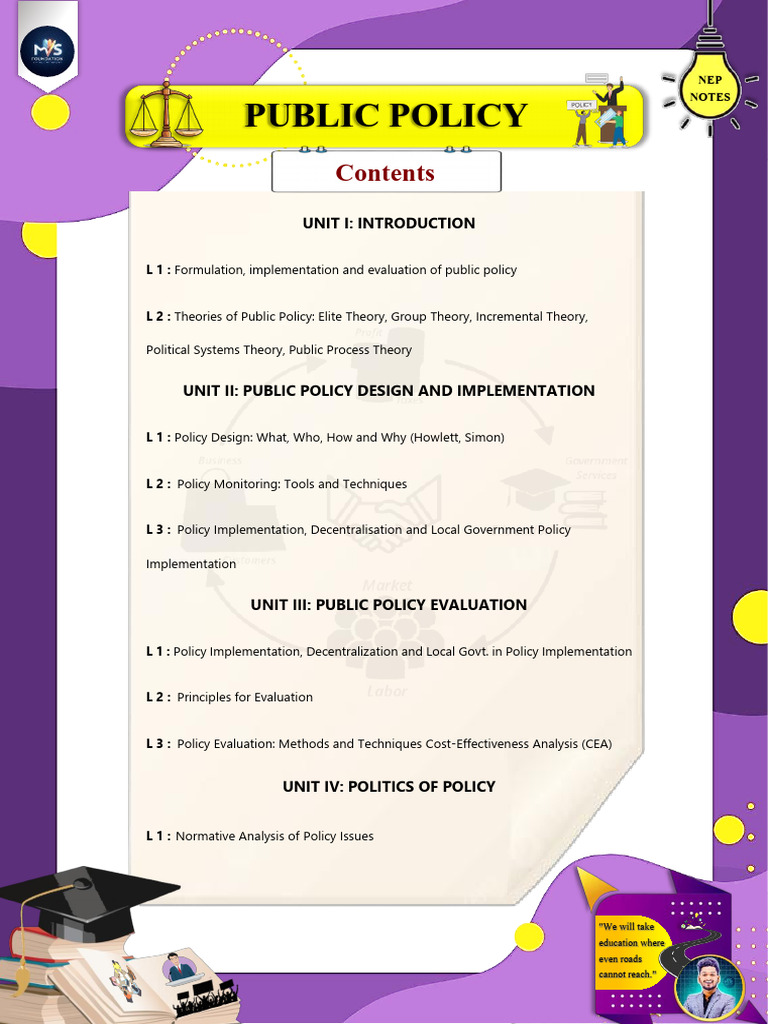 Public-policy-Eng New 6 by Navneesh | PDF | Policy | Governance