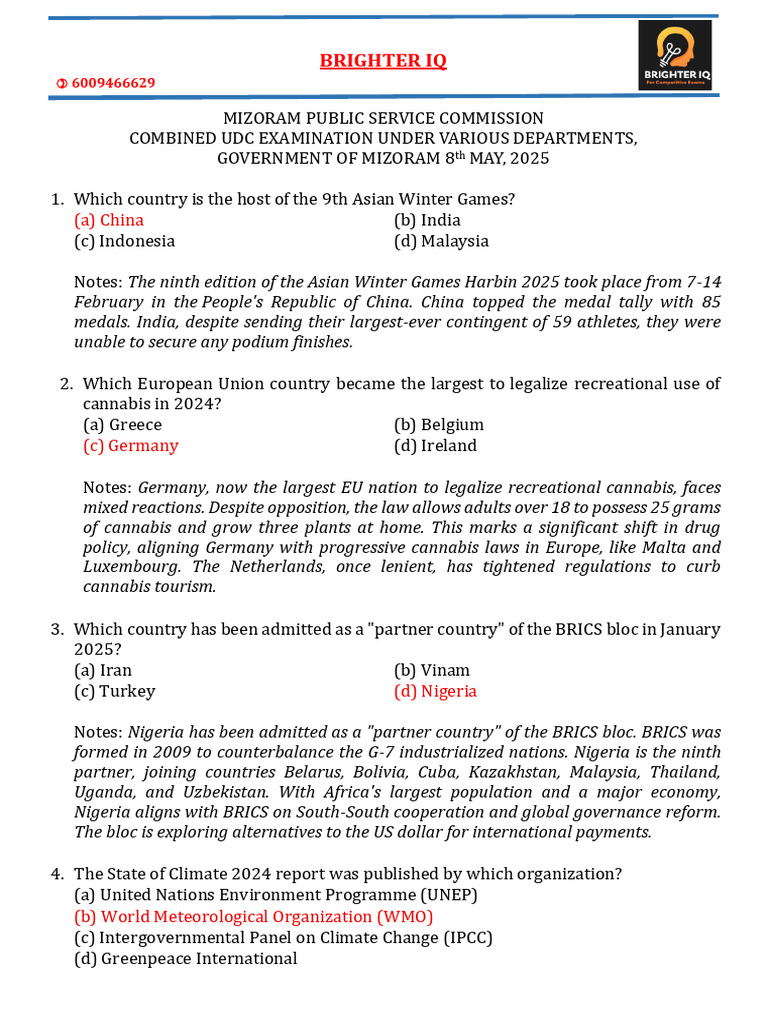 UDC Exam 2025: Key Questions & Insights | PDF | Glucose | Adverb