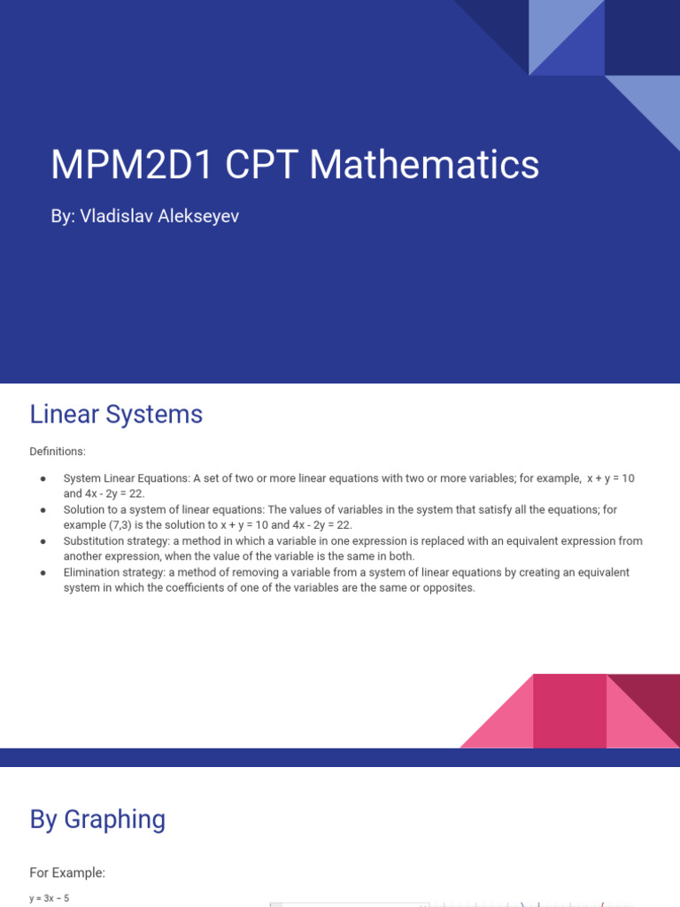Vladislav Alekseyev - MPM2D1-e-Principles of Mathematics CPT | PDF | Triangle | Perpendicular