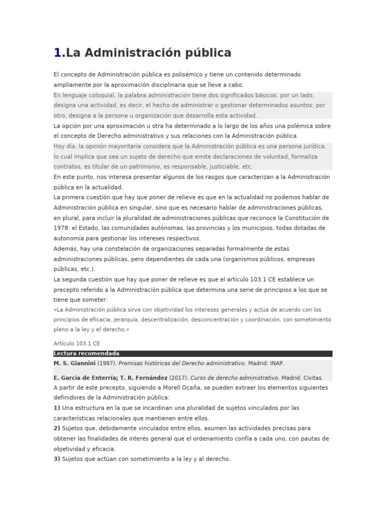 T 12. Admon Publica y Derecho | PDF | Administración Pública | Ley administrativa