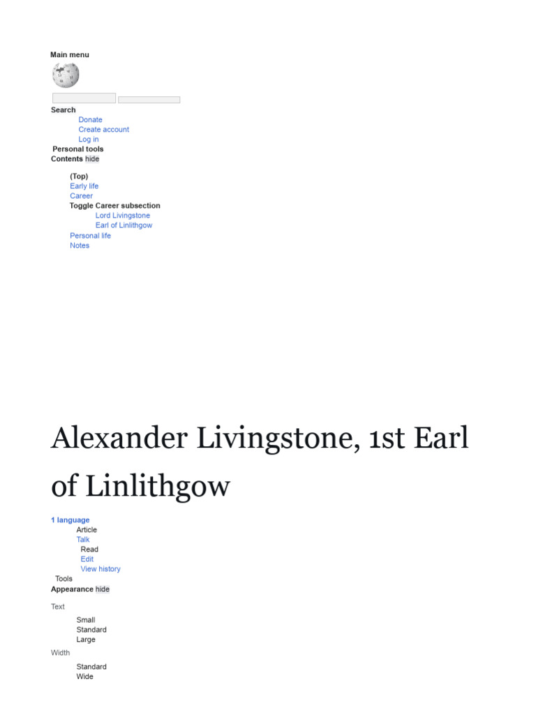 Alexander Livingstone, 1st Earl of Linlithgow | PDF | Scottish People ...