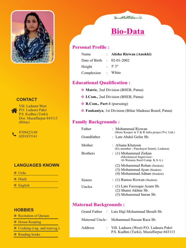 Alisha Rizwan (Anokhi) | PDF