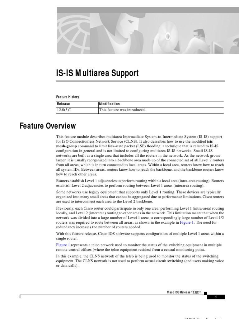 Isis Multiarea | PDF | Router (Computing) | Routing