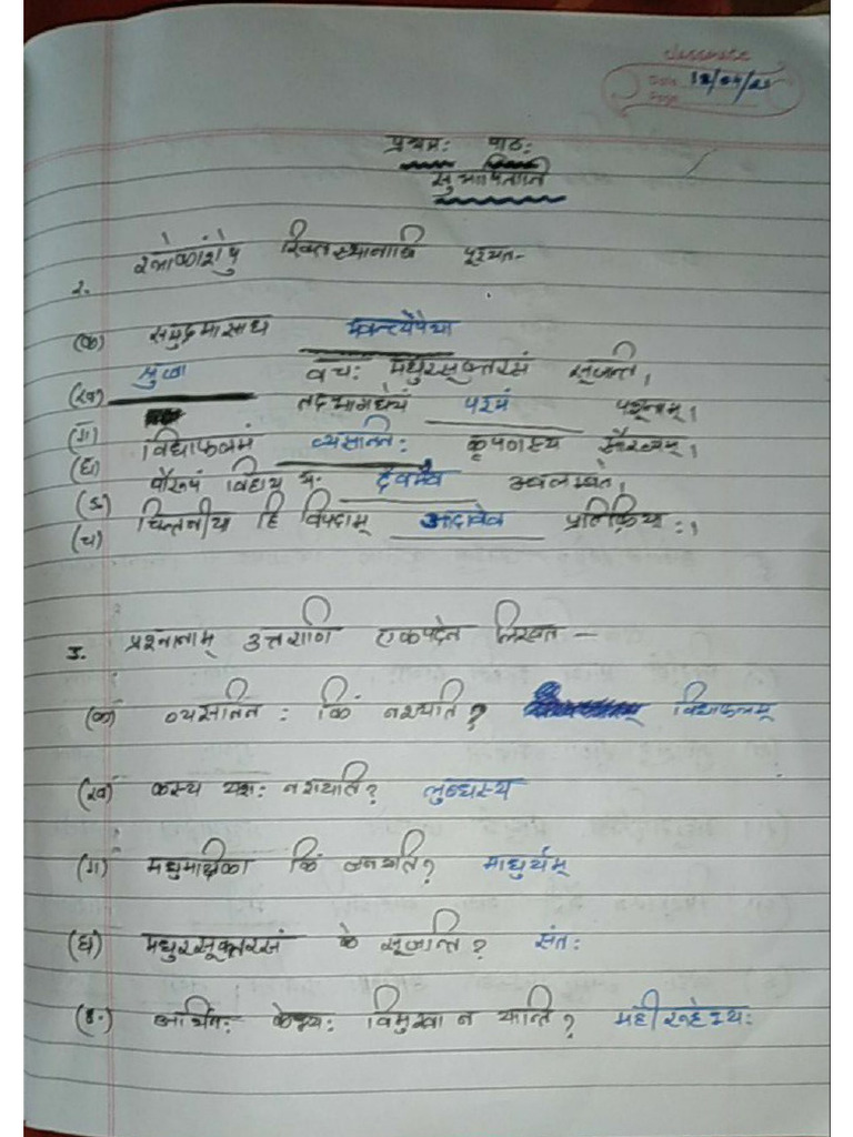 Subhankar Sanskrit Work Done | PDF