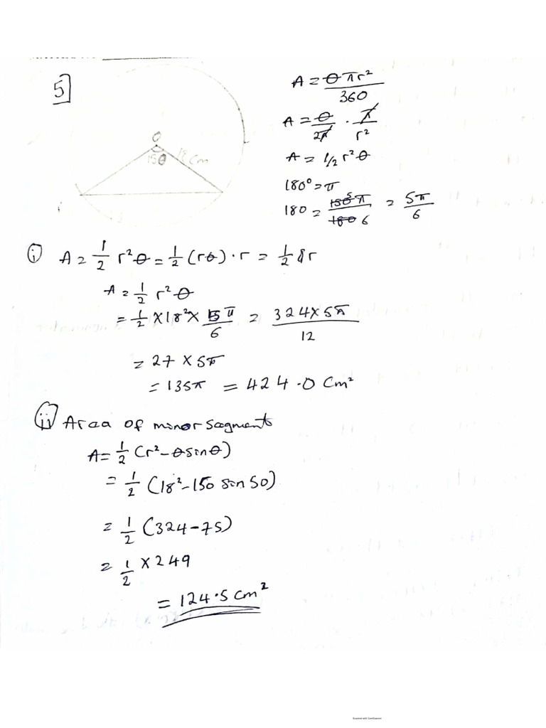 MTS 101 - Trigonometry Note | PDF