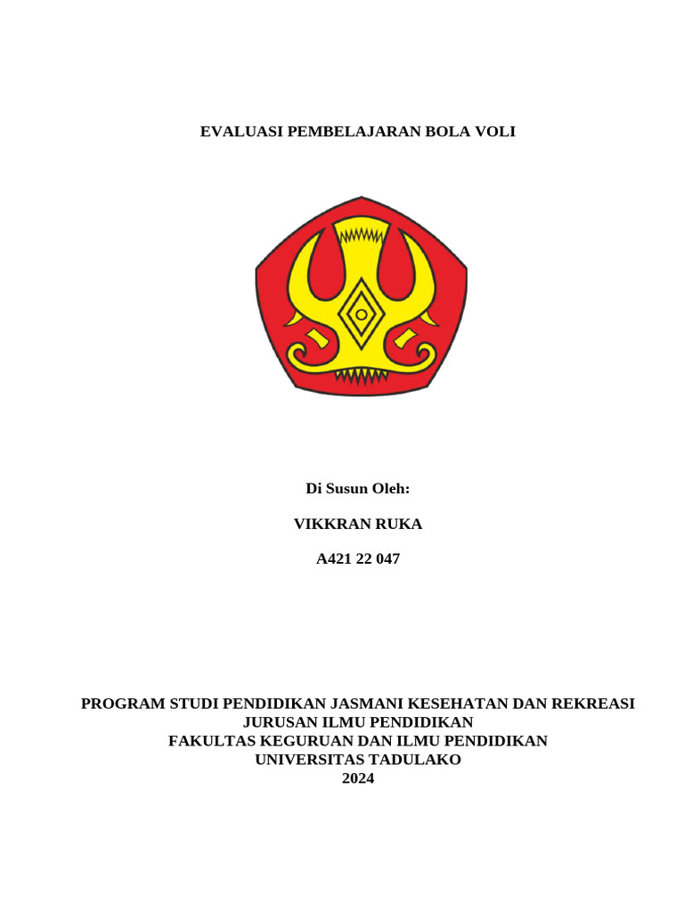 Evaluasi Pembelajaran Bola Voli | PDF