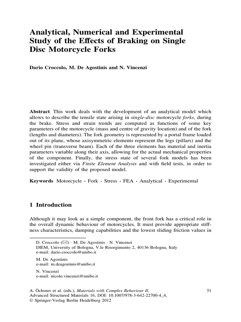 Analytical, Numerical and Experimental - Study of The Effects of ...