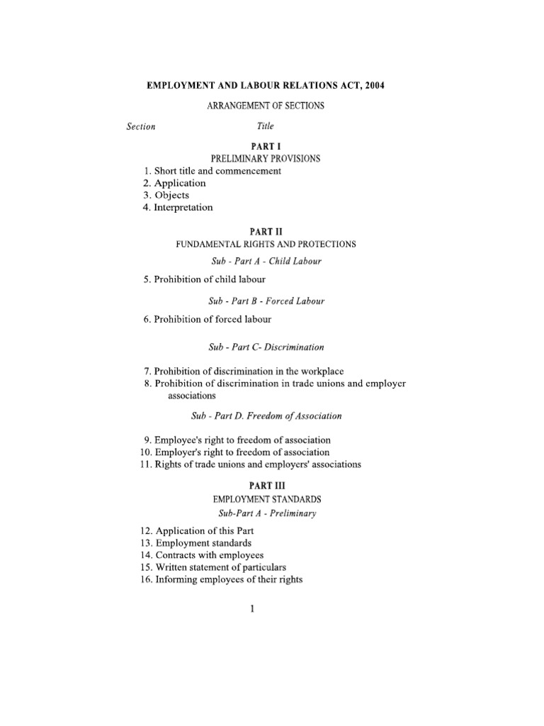 Labour Act | PDF