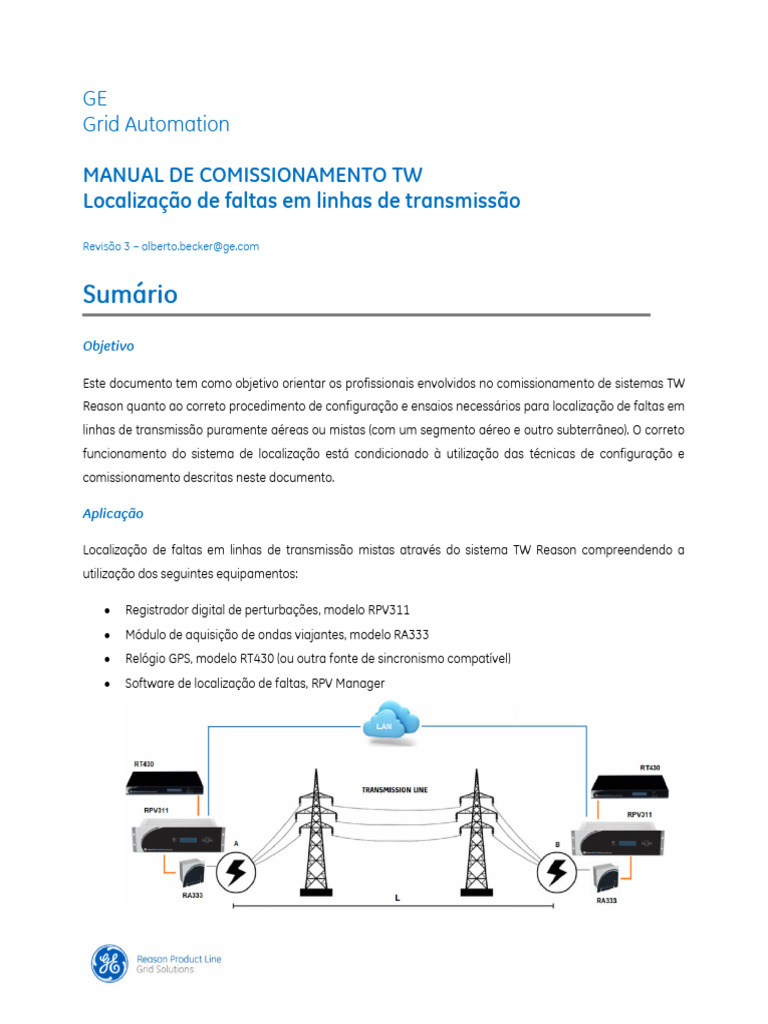 TWFL - Field Tests and Comissioning Manual - PORTUGUESE | PDF ...