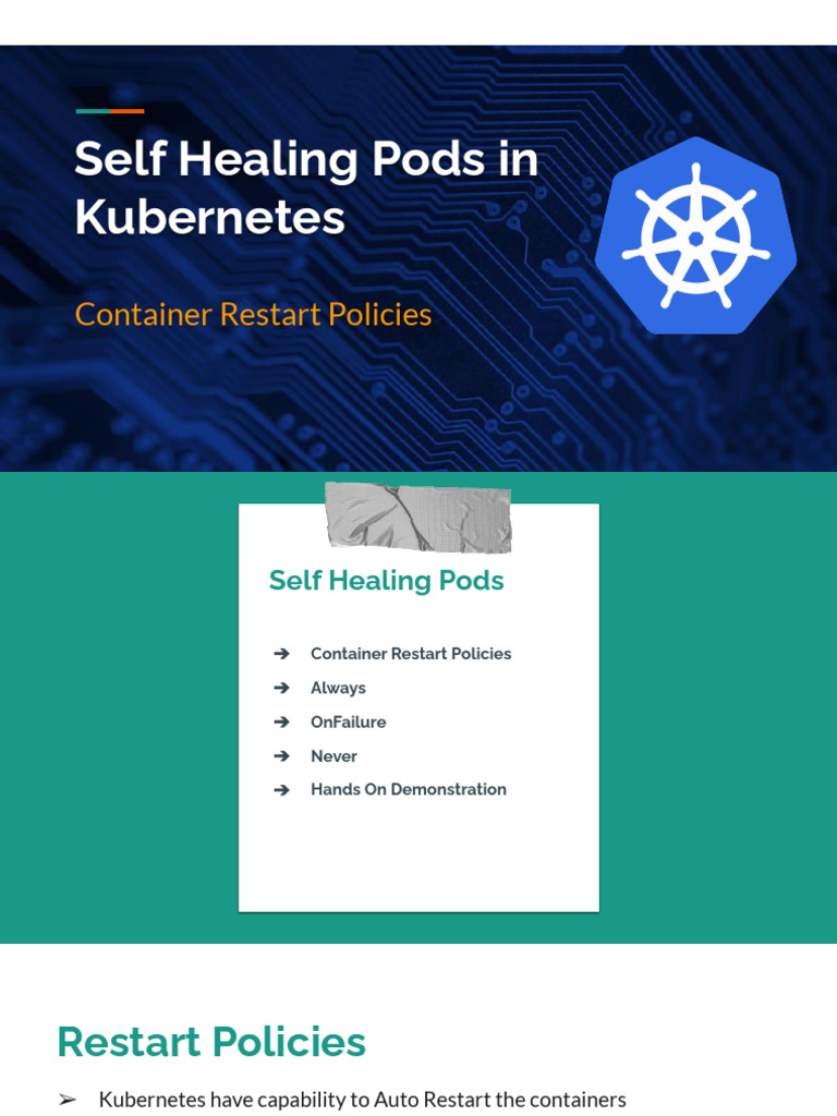 Pods Restart Policies | PDF