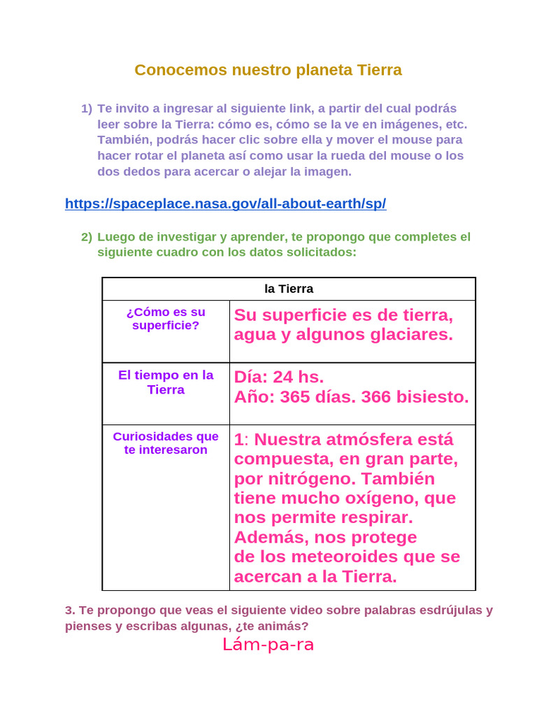 El Planeta Tierra | PDF