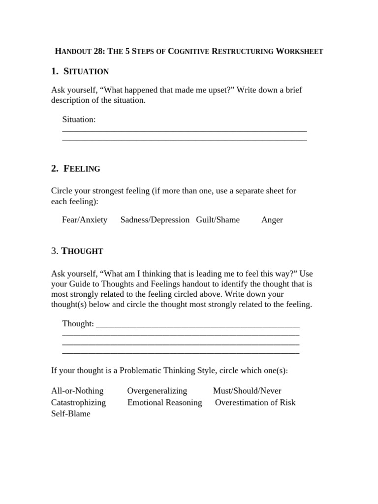 Handout 28 | PDF | Thought | Feeling