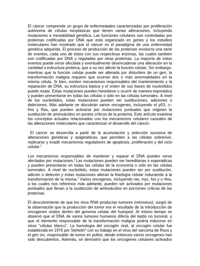 Cancer Biocel | PDF | Oncogen | Cáncer