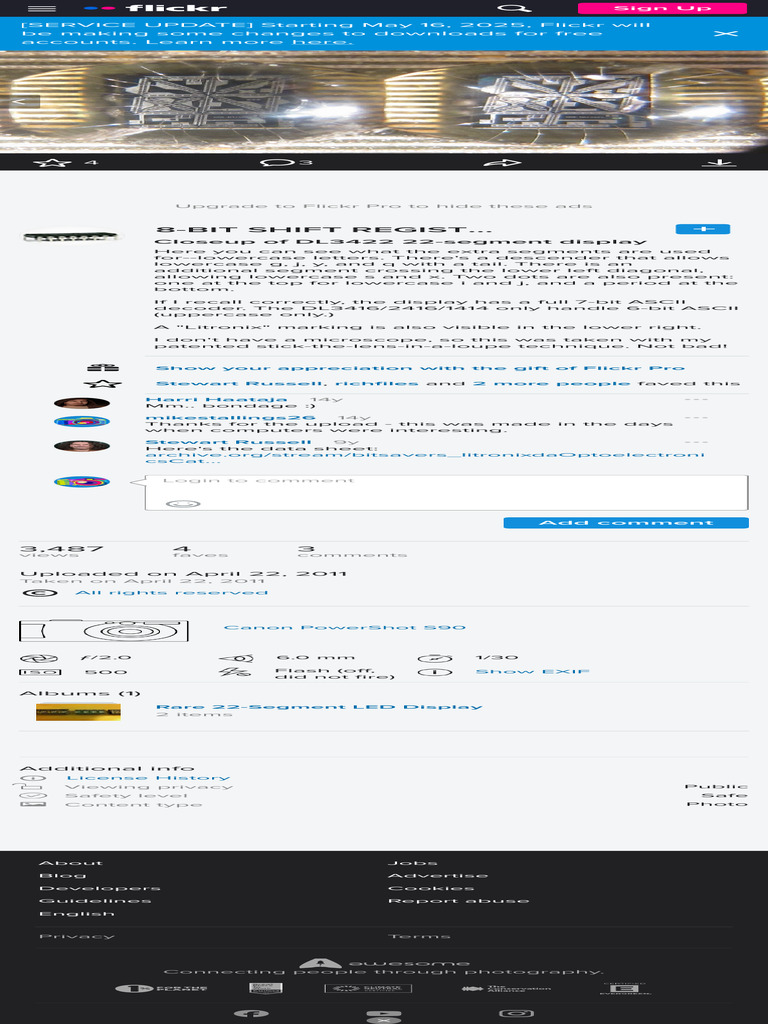 Closeup of DL3422 22-Segment Display Here You Can See What Flickr | PDF ...