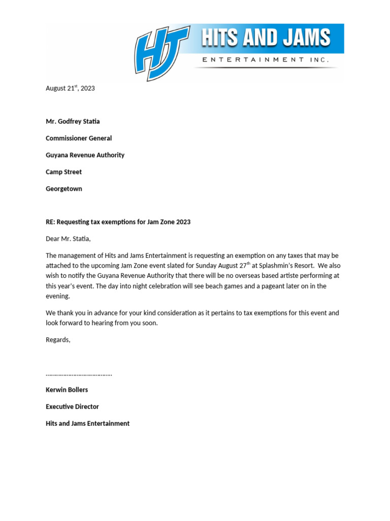 Letter for GRA | PDF