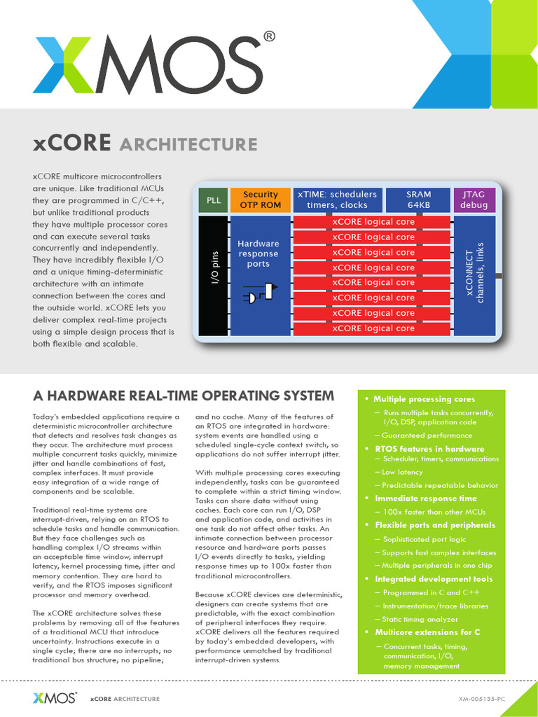 XCORE Architecture Flyer 1 3 | PDF | Microcontroller | Multi Core Processor