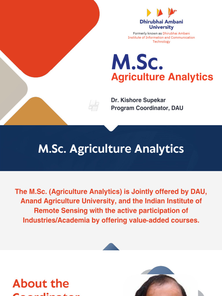 M.SC AA Program Presentation DAU | PDF | Geographic Information System ...
