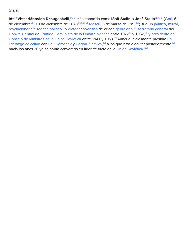 Stalin | PDF