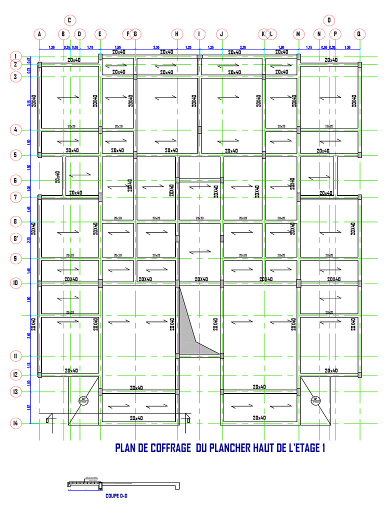 Coffrage Ph Etage 1 | PDF