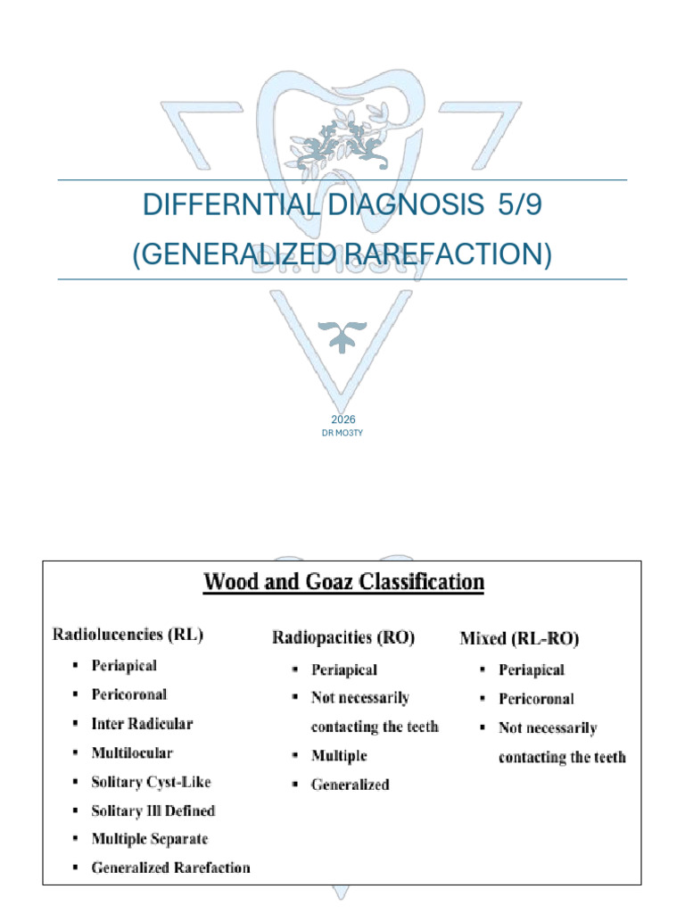 DD 5 (Generalized Rarefaction) | PDF | Bone | Osteoporosis