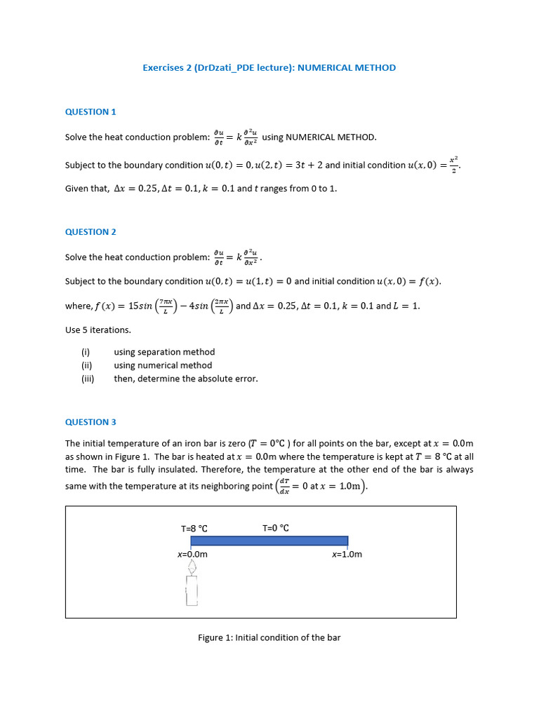 Exercise - Numerical Method | PDF