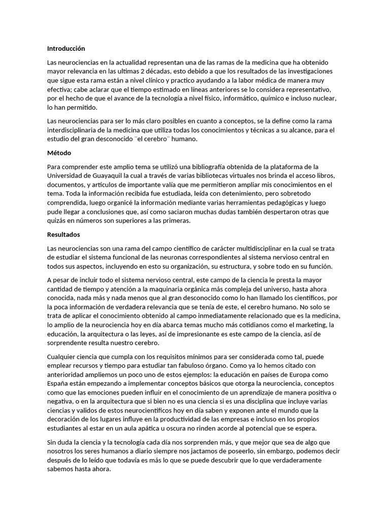 Practica Informatica | PDF | Neurociencia | Conocimiento