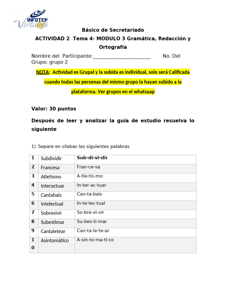 Actividad 2 Modulo 3 | PDF